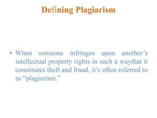 IPR Plagarism DrMallikarjunaswamy M S Pptx