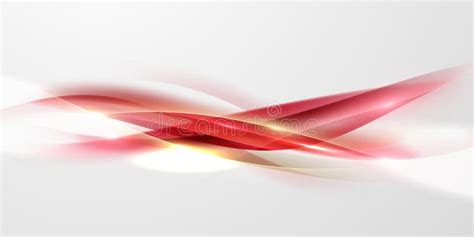 Abstract Red Wave Background Design Luxury Vector Illustration Stock
