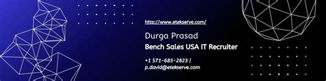 🚀 Hotlist Top It Consultants Available For C2c Roles 🚀 Durga Prasad