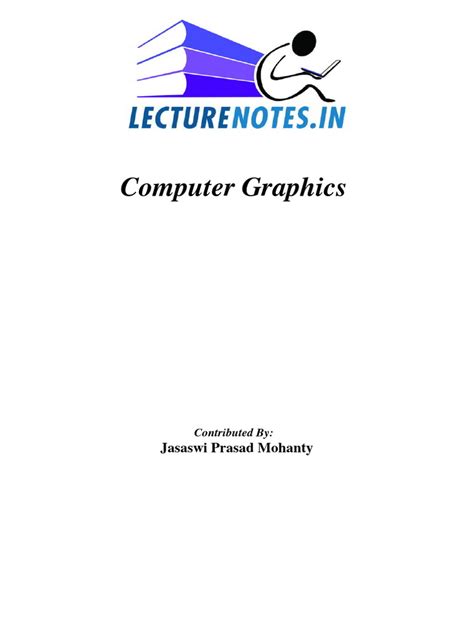 Computer Graphics Notes Kavya Pdf Computing Computer Graphics