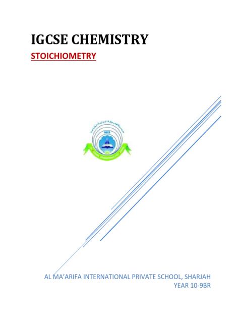 Stoichiometry Notes Pdf