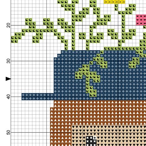 Charts Club Members Only Fancy Floral Hat Cross Stitch Pattern Daily Cross Stitch