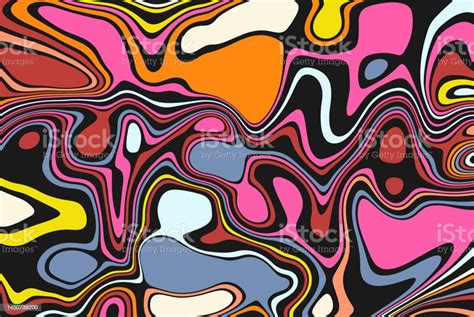 밝은 여러 가지 빛깔의 추상 얼룩 질감 디자인 착시의 현대 예술 포스터 전단지 패브릭 인쇄 및 프레젠테이션을 위한 부드러운