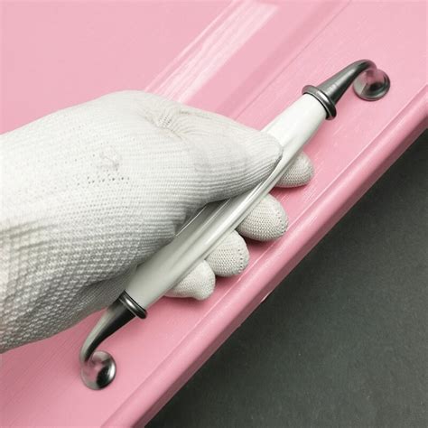 White Ceramic Handle European Dresser Pulls Drawer Grandado
