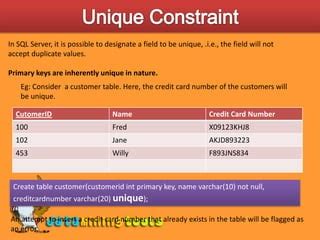MS Sql Server Customizing Your Data Base Design PPT