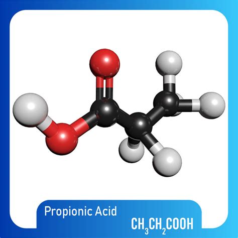 Propionic Acid 3d Model Ch3ch2cooh Cgtrader