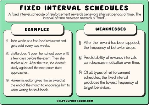 15 Fixed Interval Schedule Examples 2025