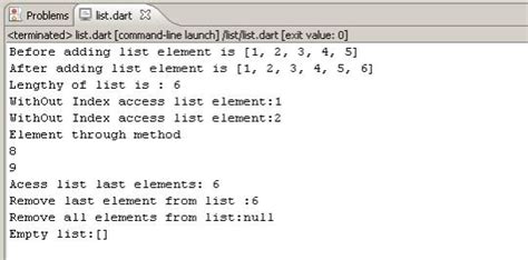 How To Use List In Dart Language