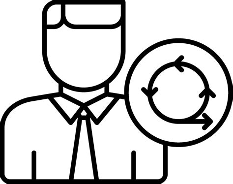 Scrum Master Line Icon Vector Art At Vecteezy