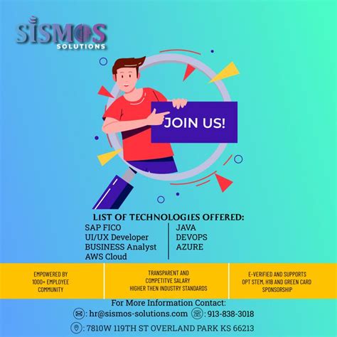 Sismos Solutions On Linkedin Hello We Are Looking For Day1 Cpt Opt