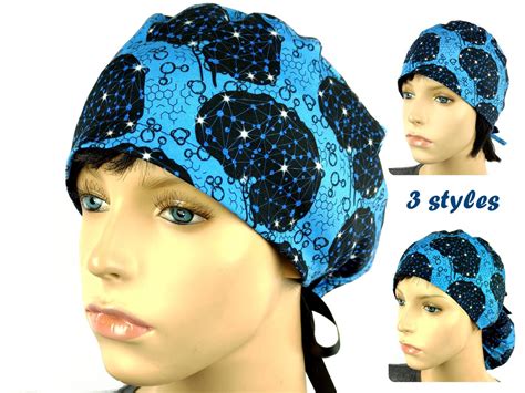 Brain Scrub Caps Neurology Nurse Scrub Hat Anatomy Surgical Cap Women
