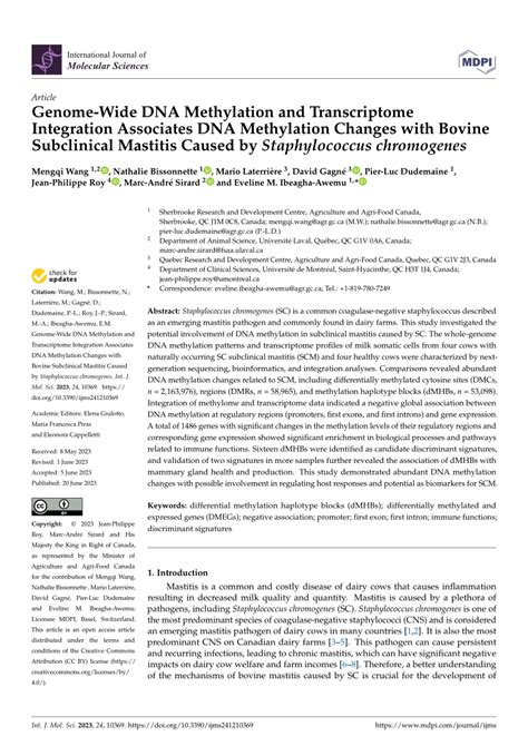Pdf Genome Wide Dna Methylation And Transcriptome Integration Associates Dna Methylation