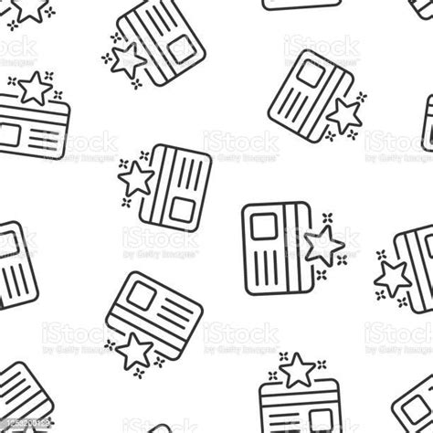 플랫 스타일의 로열티 카드 아이콘 흰색 격리 된 배경에 보상 벡터 그림 할인 원활한 패턴 배경 비즈니스 개념 고급에 대한 스톡