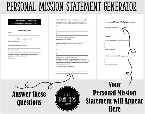 Personal Mission Statement Examples