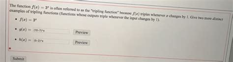 Solved The Function F 3 Is Often Referred To As The