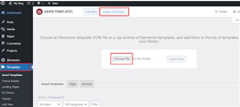 Guide On How To Import And Export Elementor Templates Id Support Portal