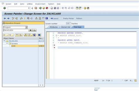 Alv Report Using Class Clguialvgrid ~ Sap Tutor