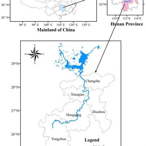 Location Of The Main Stream Of The Xiangjiang River Basin Download