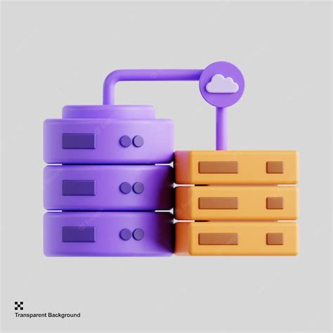 Premium Psd Database 3d Render Illustration