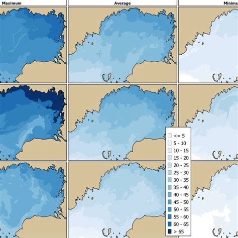 Spatial Distribution Of Weighted Average By Concentration Ice Thickness
