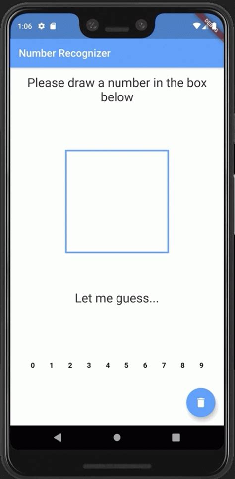 بناء معرف خط اليد باستخدام مكتبة تنسورفلو tensorflow و فلاتر flutter