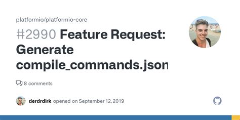 Feature Request Generate Compilecommandsjson · Issue 2990 · Platformioplatformio Core · Github