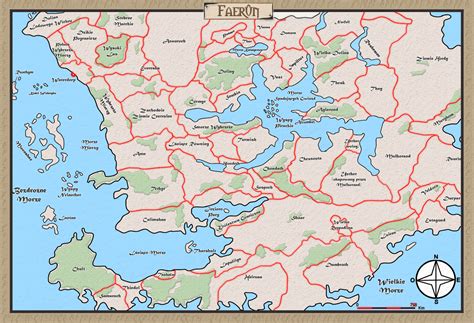 Fantasy Map Of Faerun