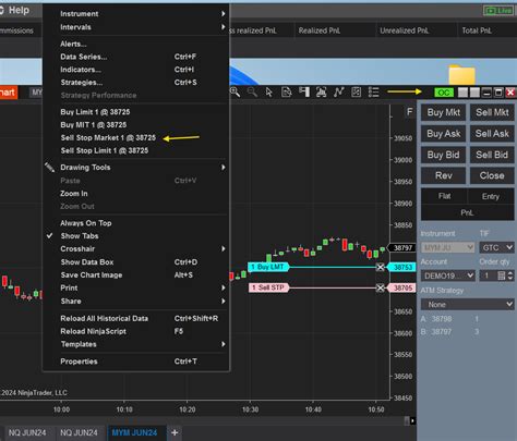 Adjusting Stop Loss And Take Profit Levels Before Fill Ninjatrader Support Forum
