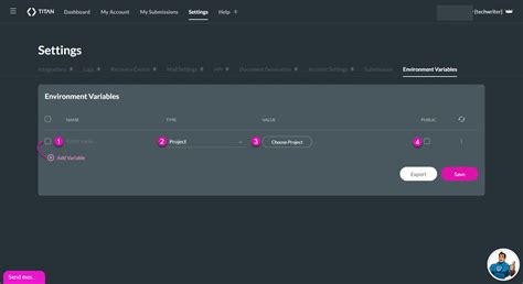 Learn About Environment Variables Titan Platform