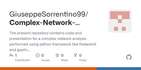 github giuseppesorrentino99 complex network analysis the present
