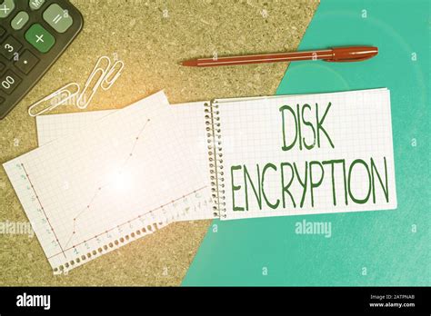 Handwriting Text Writing Disk Encryption Conceptual Photo The Security
