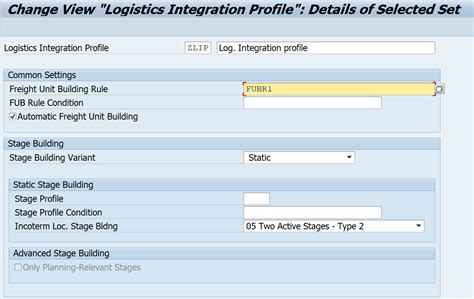 Embedded Sap Tm Integration Control Key And Logistics Nav It