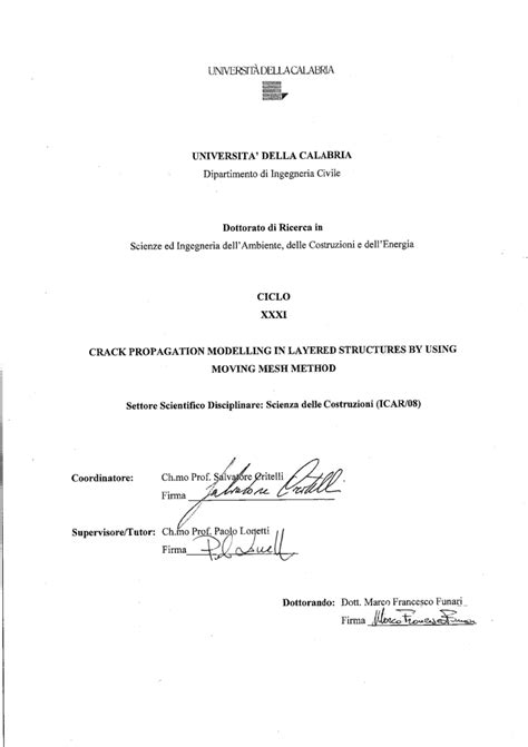Pdf Crack Propagation Modelling In Layered Structures By Using Moving