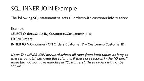 sql join pptx databases computer software and applications