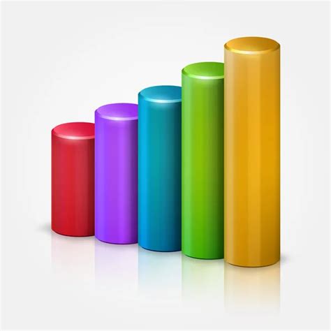 Color Glossy Arrow And Graph Vector Illustration Stock Vector Image By ©antartstock 46593749