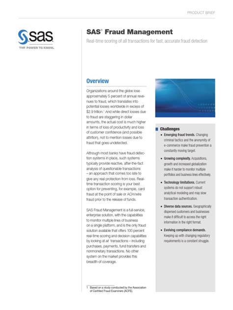 Sas Fraud Management Real Time Scoring Of All Transactions For Fast