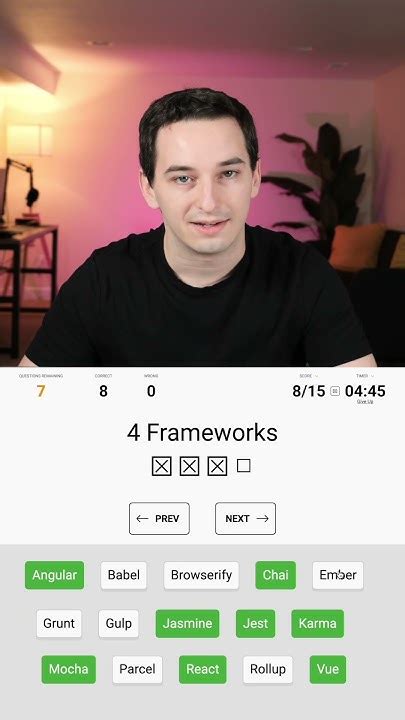 Javascript Frontend Tools Quiz Youtube