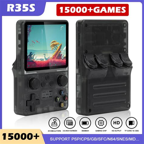 R S Retro Handheld Video Game Console Inch IPS Full Fit Screen RK Portable