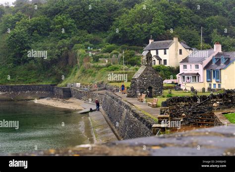 The Village Of Cwm Yr Eglwys In Pembrokeshire With The Remains Of