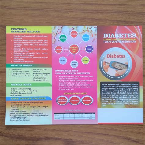 Jual Leaflet Diabetes Mengenal Diabetes Penggunaan Insulin Shopee