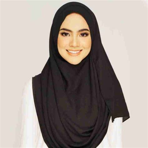 Instant Double Loop Hijab Black Double The Loopdouble The Grace