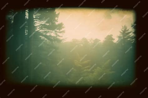 Premium Ai Image Vintage Film Photo Defects Overexposure Vignettes And Color Distortions