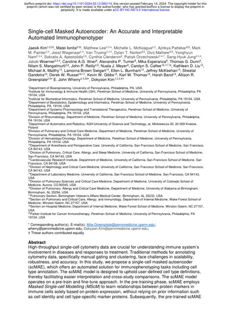 Cytometry Masked Autoencoder An Accurate And Interpretable Automated