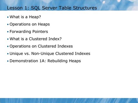 Ppt Module 6 Implementing Table Structures In Sql Server ® 2008 R2 Powerpoint Presentation