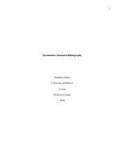Quantitative Annotated Bibliography Hypertension Docx 1 Quantitative Annotated Bibliography