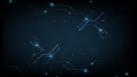 Premium Vector Technology Blue Circuit Diagram Concept Hightech Circuit Board Connection