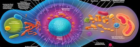 Comprehensive Colorcoded Diagram Of Basic Eukaryotic Cell Structure For