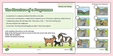 Grade 2 Robotics And Coding The Structure Of A Programme