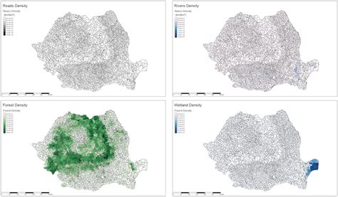 Cartography Of The Geographic Variables All Data Are Presented As Cartography Of The Geographic Variables All Data Are Presented As