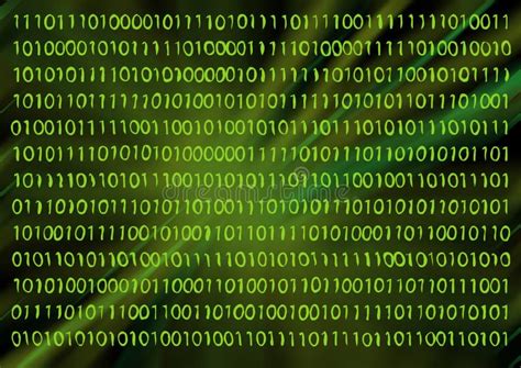information binary code stock illustration illustration of green